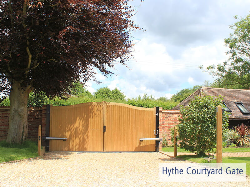 Hythe Courtyard Entrance Gates | Jacksons Fencing