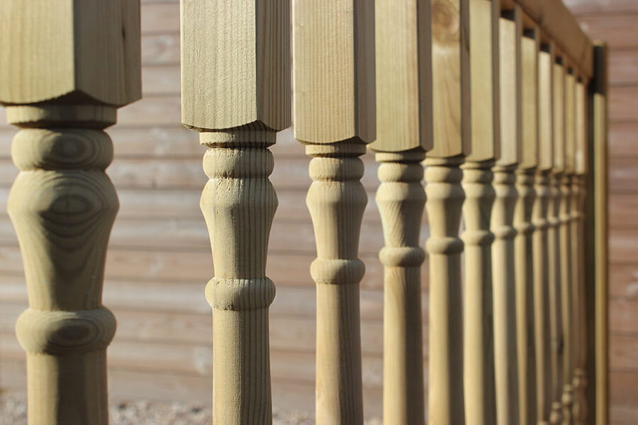 Wooden Garden Balustrade | Jacksons Fencing