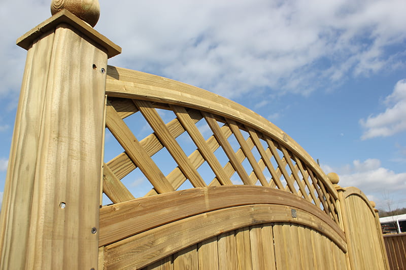 Curved Framed Trellis | Arch Top Trellis | Jacksons Fencing