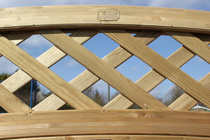 Curved Framed Trellis | Arch Top Trellis | Jacksons Fencing