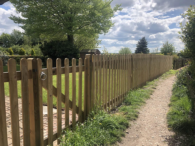 Traditional Fencing Palisade Rounded Pales | Jacksons Fencing