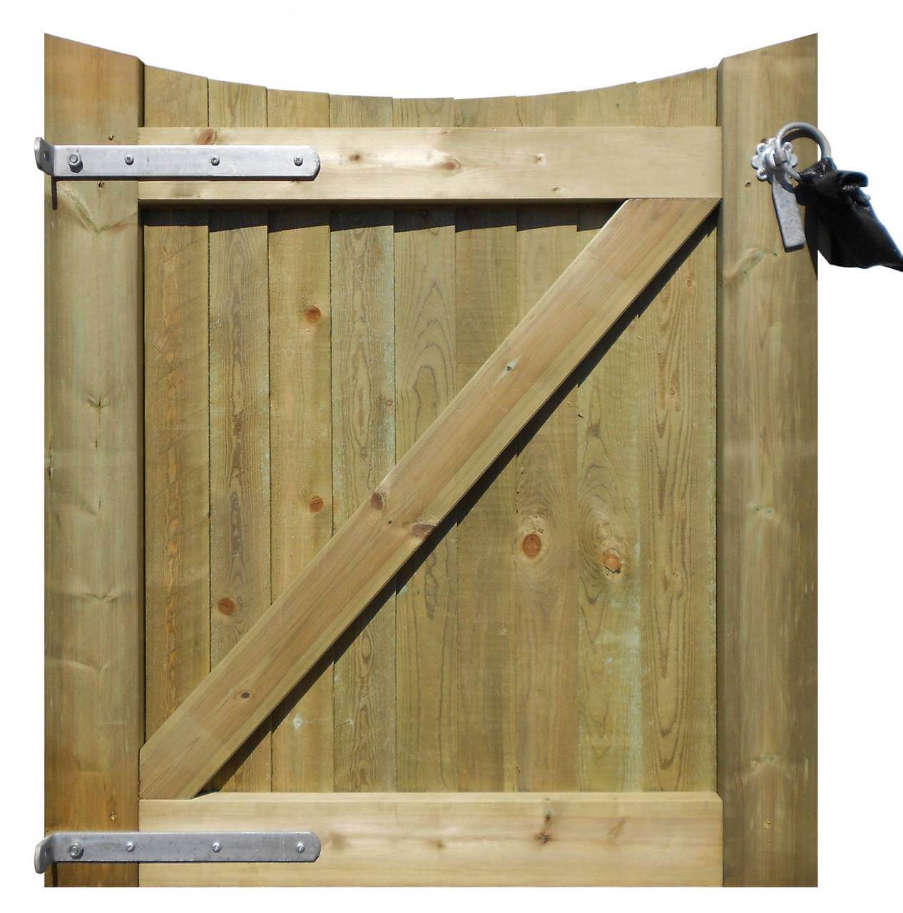 1.15m x 1m Concave Featherboard Gate | Jacksons Fencing