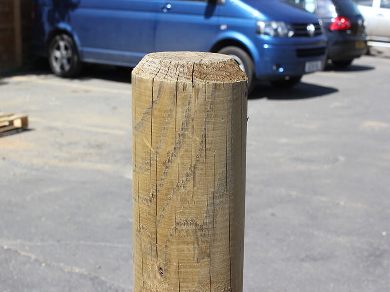 Timber Bollards | Wooden Bollards | Jacksons Fencing