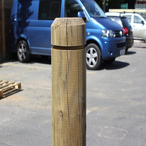 Timber Bollards | Wooden Bollards | Jacksons Fencing