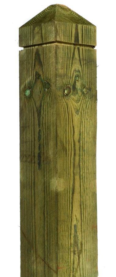 0.9m Planed Timber Bollard | Jacksons Fencing