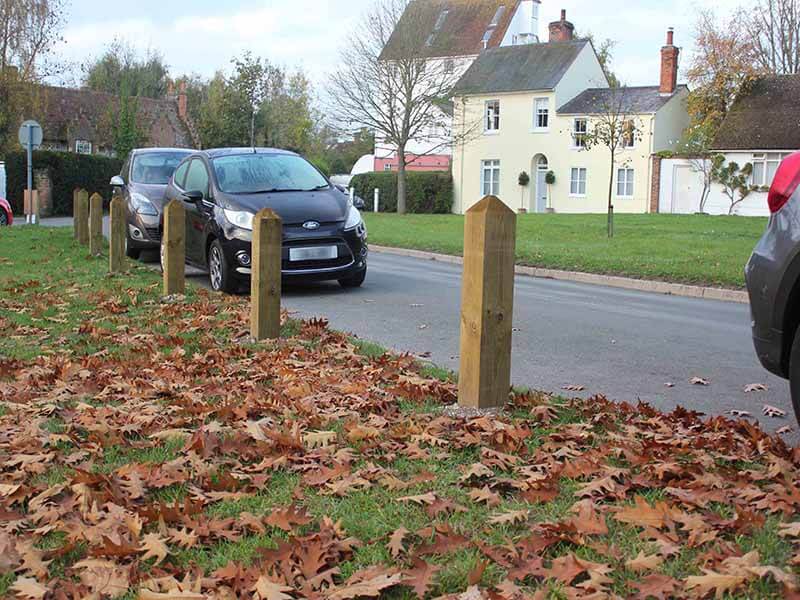 Timber Bollards | Wooden Bollards | Jacksons Fencing